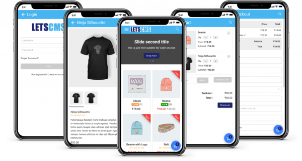 Mobile Apps eCommerce - LETSCMS | Mobile Application Development - Free Demo | Mobile Apps ...