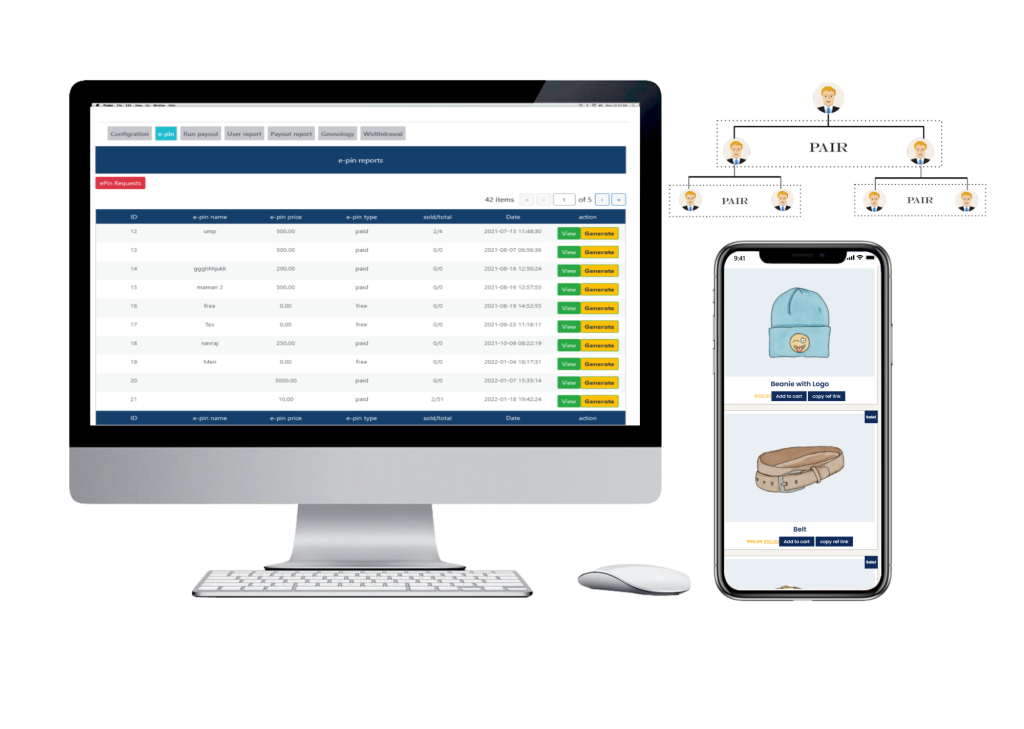 MLM E-Pin System | MLM E-Pin | E-Voucher | WP MLM E-Pin Software for ...